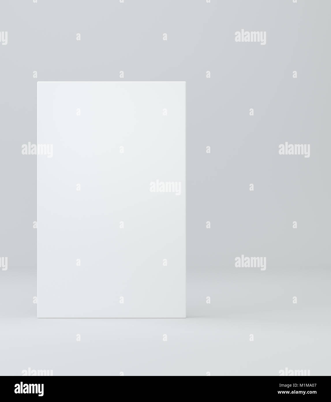 White box package mockup with shadow for your design. Blank container ...