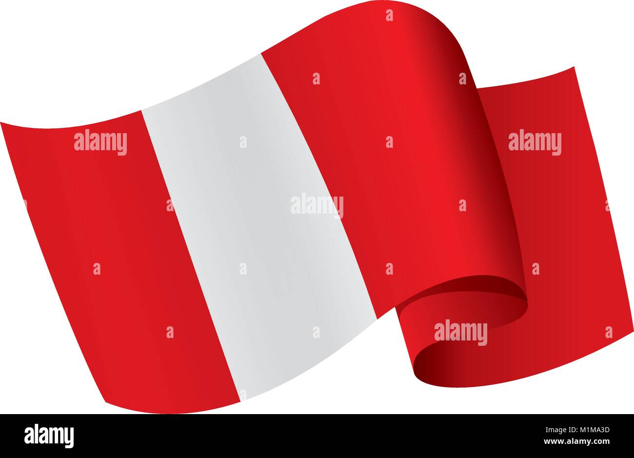 Peru flag, vector illustration Stock Vector Image & Art - Alamy