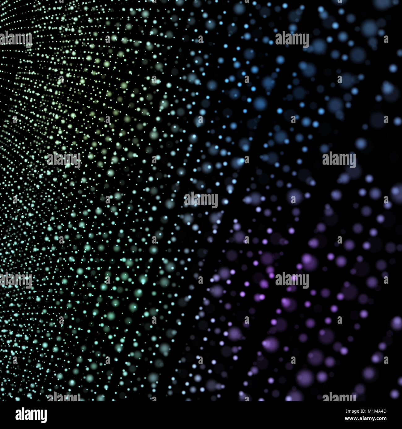 Abstract dots wave space background. Connection structure. Science ...