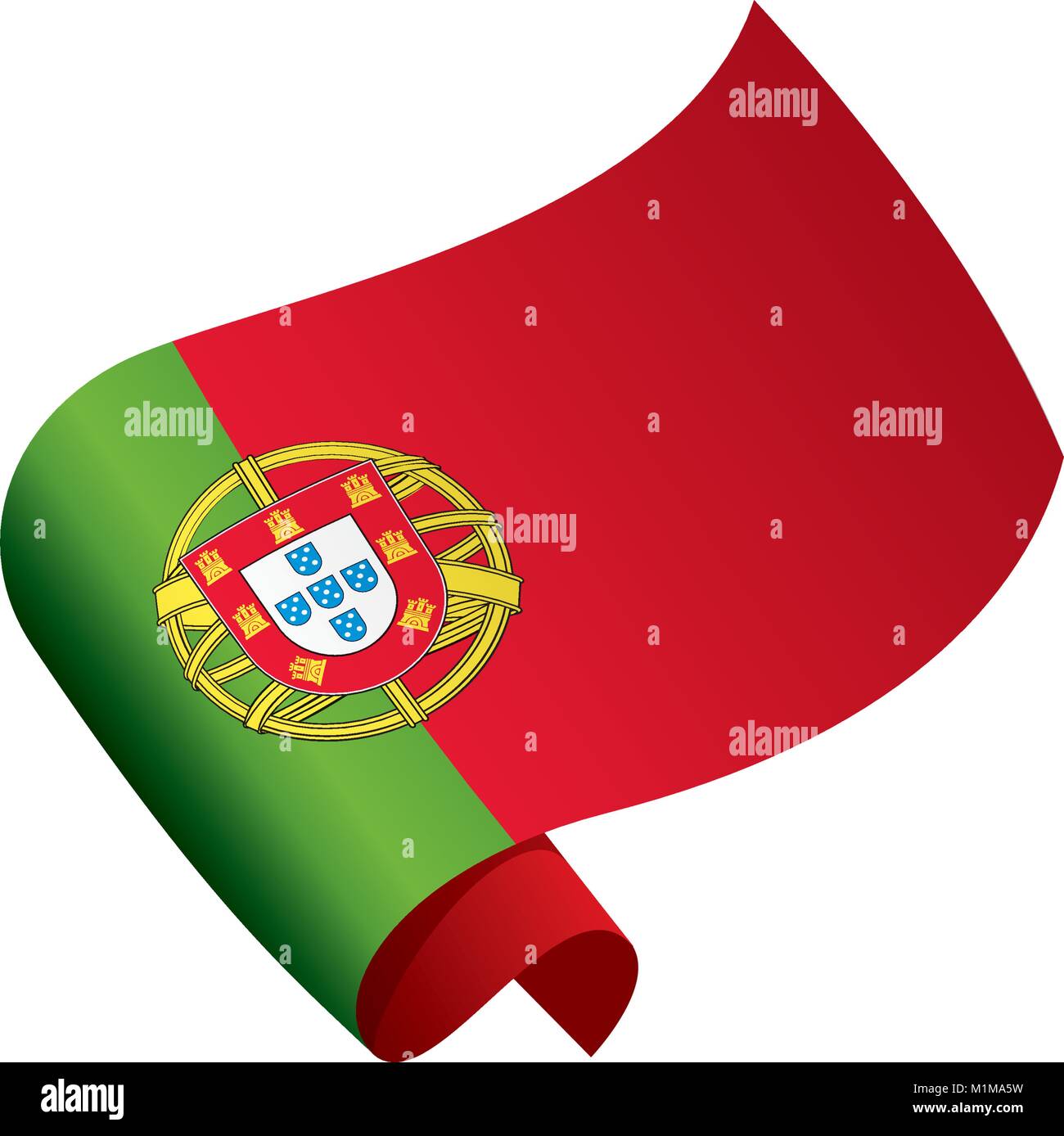 Portugal flag, vector illustration Stock Vector Image & Art - Alamy