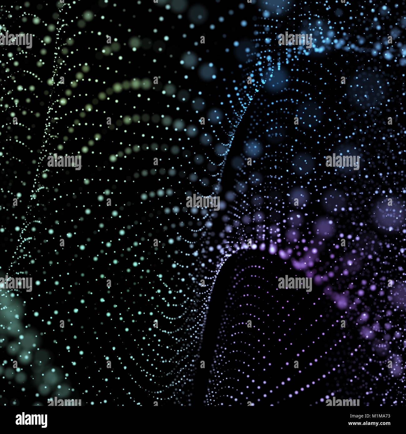 Point flow pattern. Data technology abstract futuristic. 3d ...