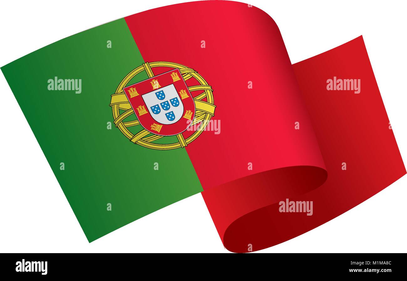 Portugal flag, vector illustration Stock Vector Image & Art - Alamy