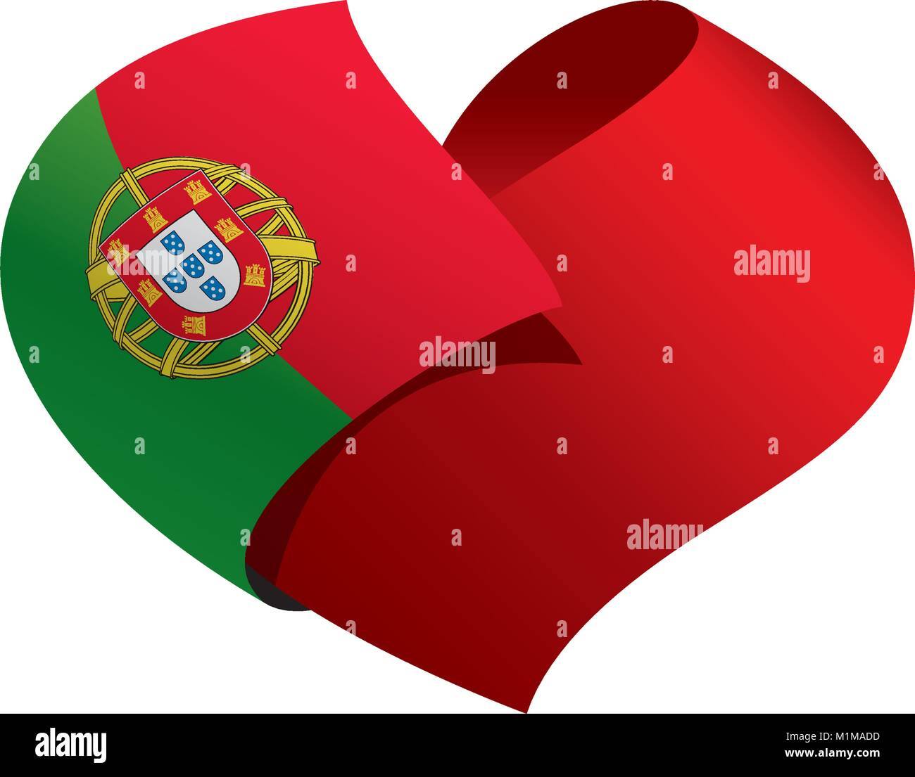 Portugal flag, vector illustration Stock Vector Image & Art - Alamy