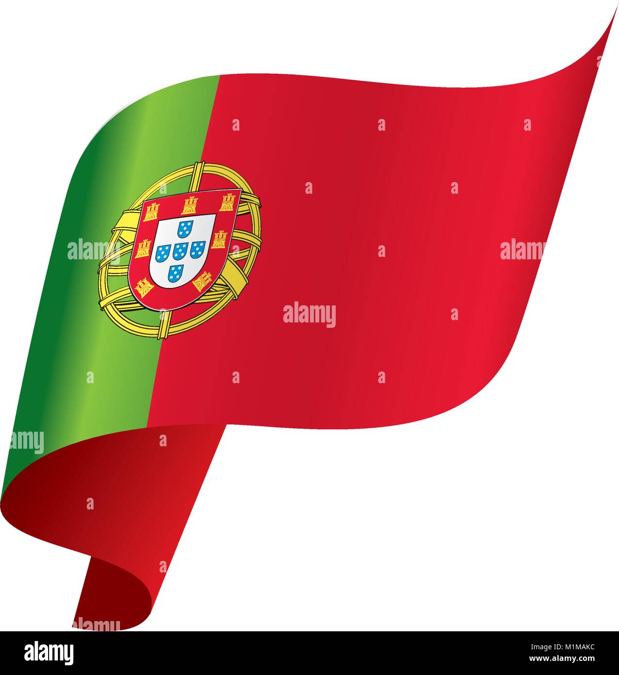 Portugal flag, vector illustration Stock Vector Image & Art - Alamy