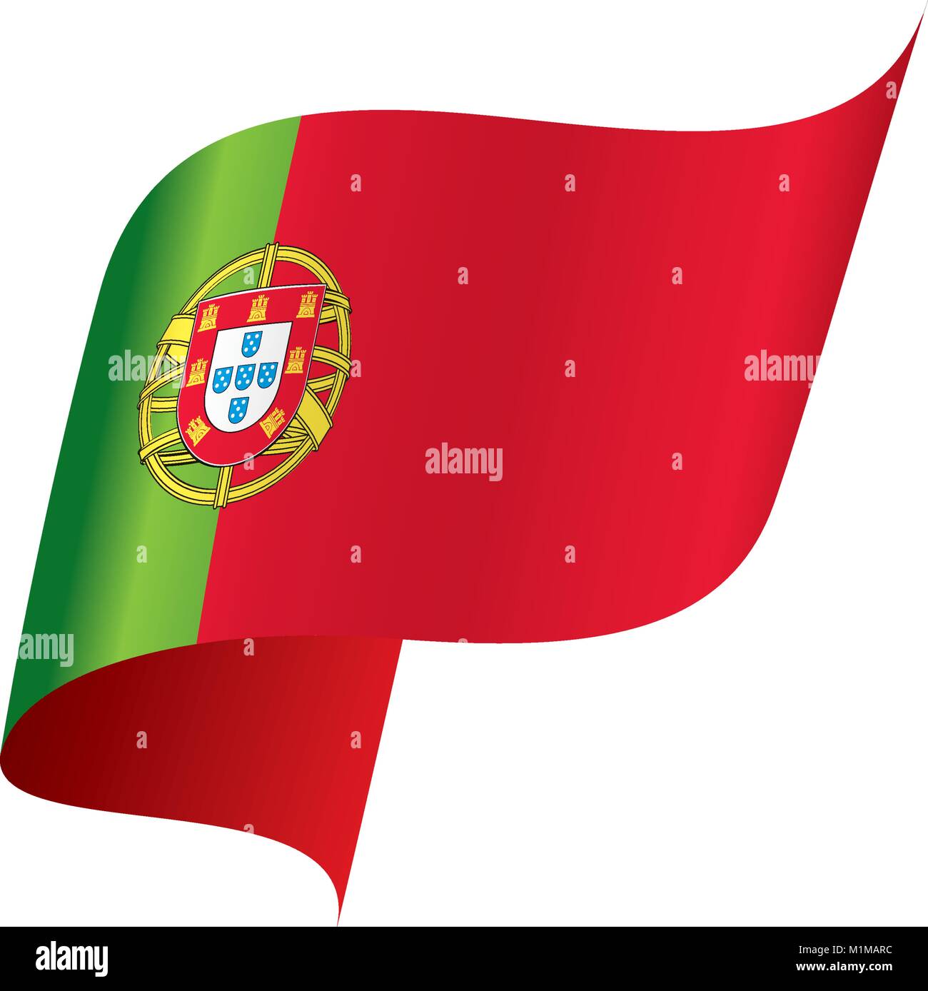 Flag of the republic of portugal Cut Out Stock Images & Pictures - Alamy