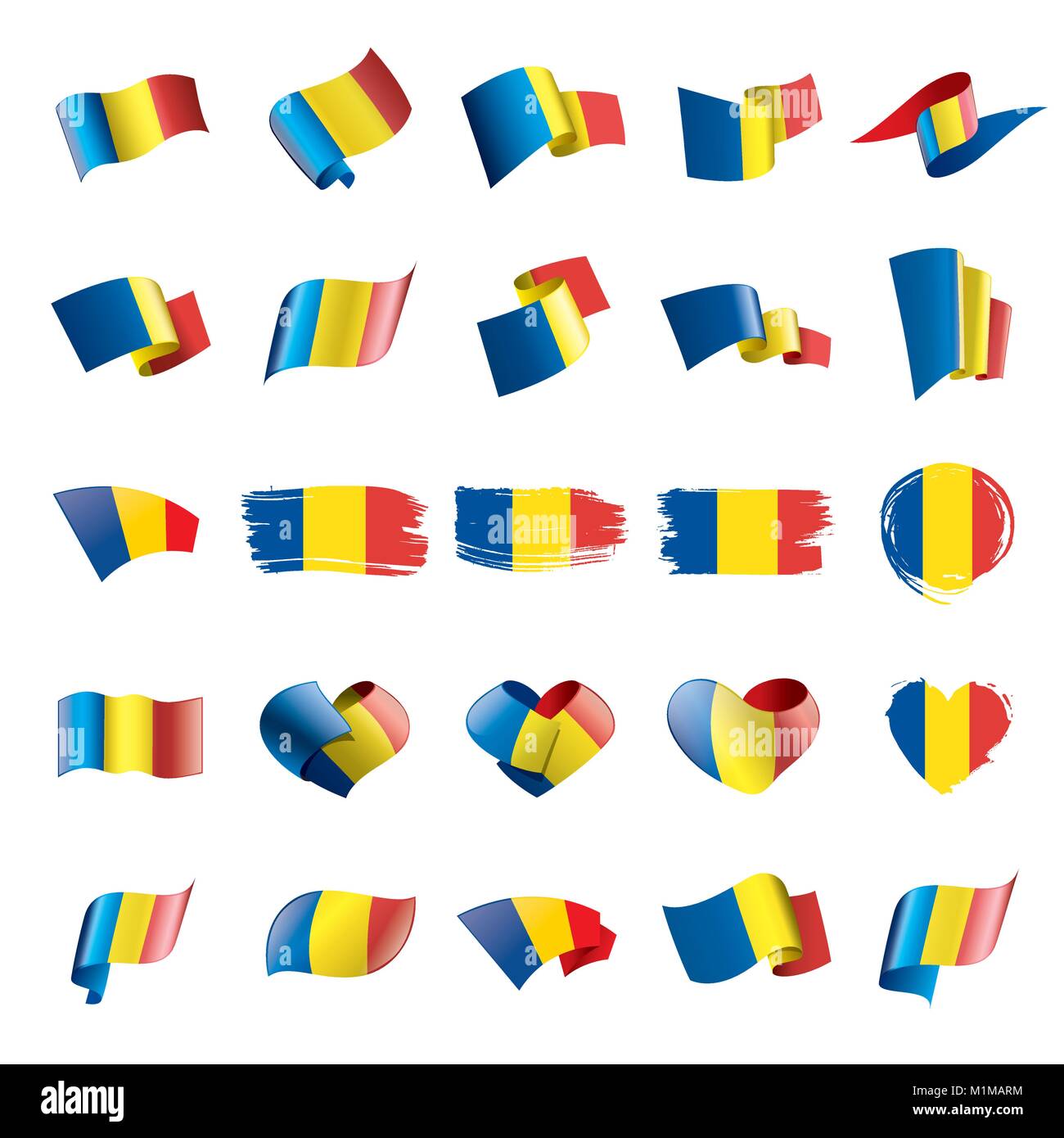 Romania flag, vector illustration Stock Vector Image & Art - Alamy