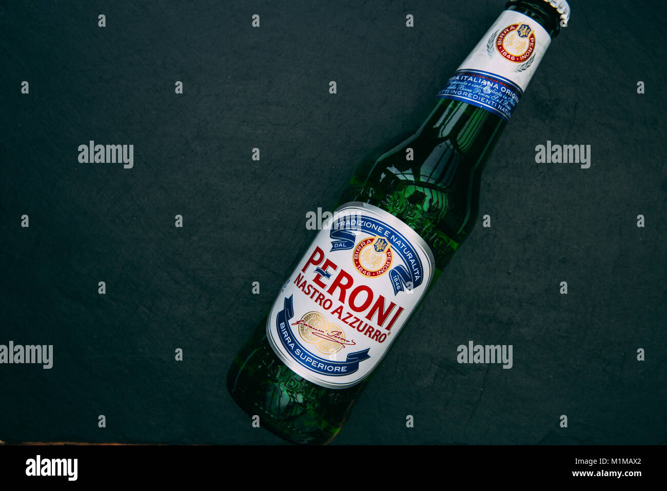 Peroni beer logo hi-res stock photography and images - Alamy