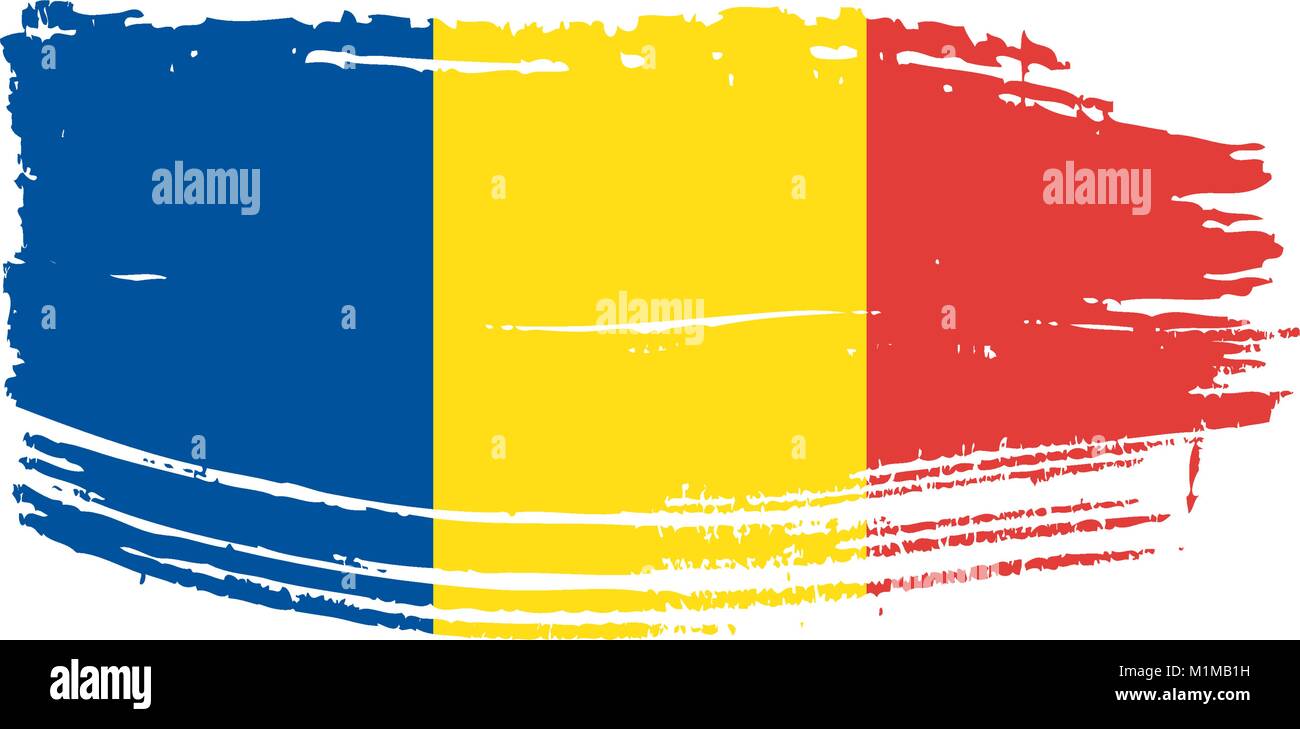 Romanian flag flying Stock Vector Images - Alamy