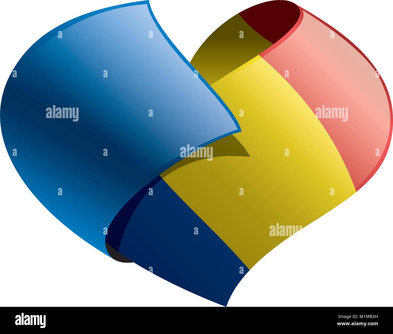 Romanian flag flying Stock Vector Images - Alamy