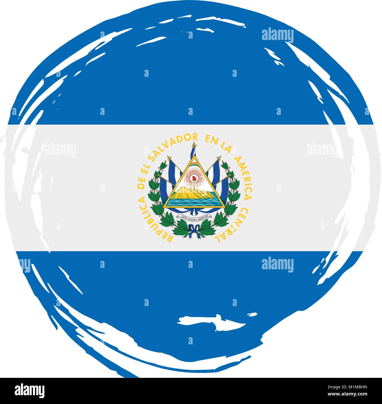 Salvador flag, vector illustration Stock Vector Image & Art - Alamy