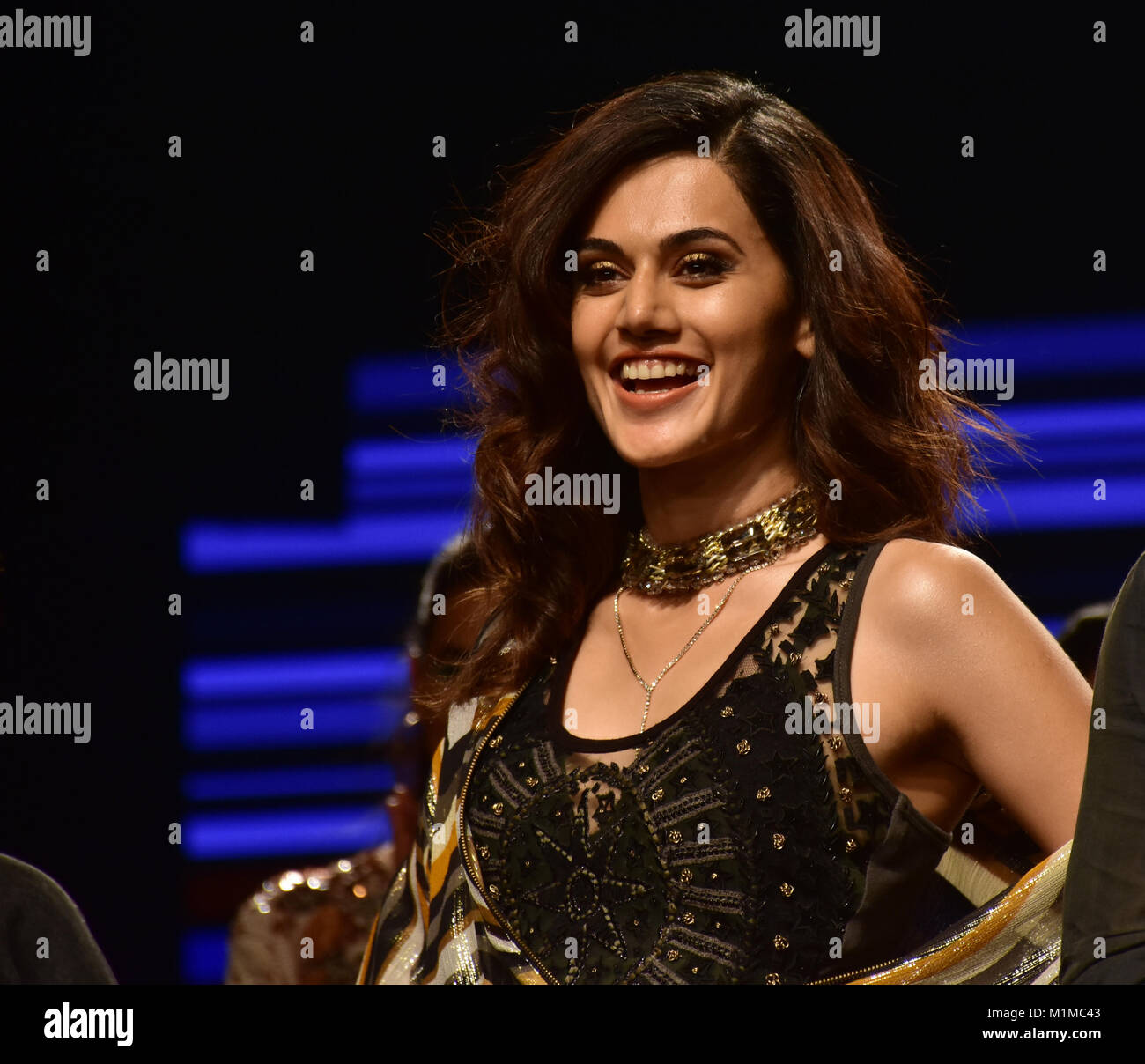 Mumbai, India. 31st Jan, 2018. Indian film actress Tapsi Pannu walks ...