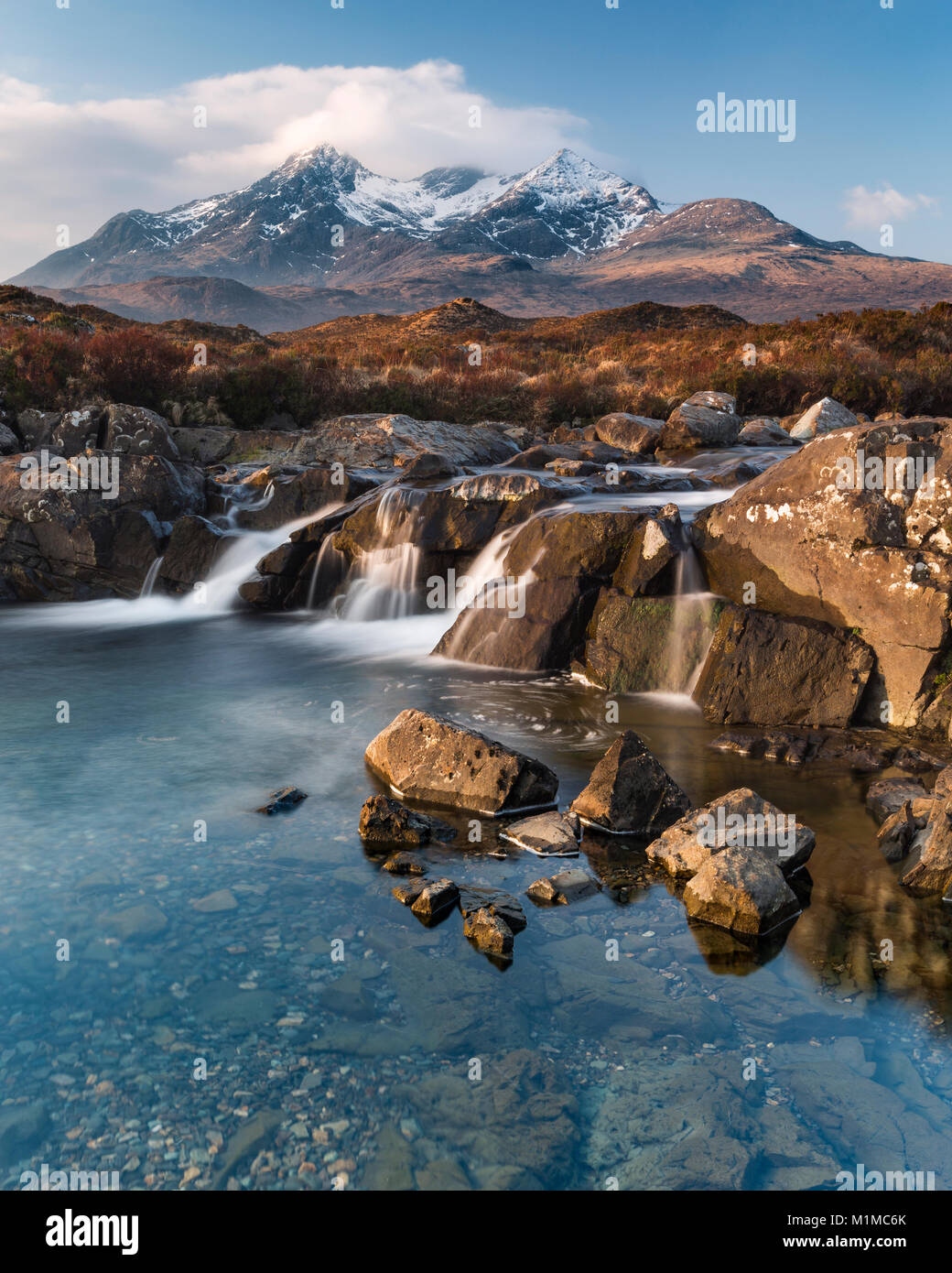 Sgurr nan Gillean and The Cuillin Hills from Sligachan, Isle of Skye ...