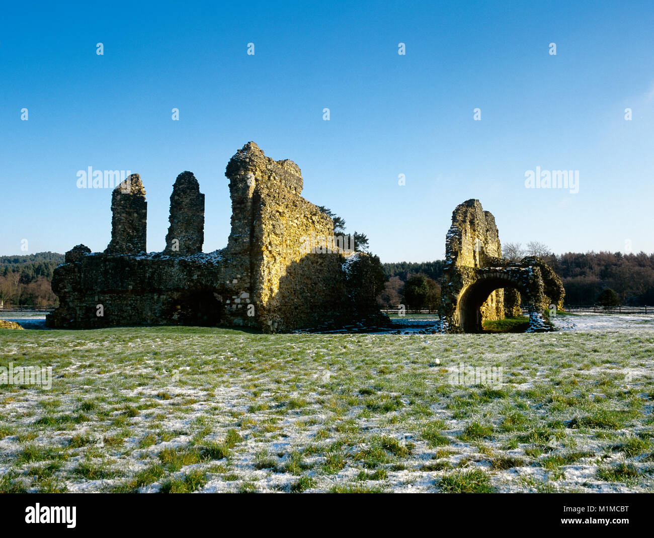 Ruins Waverley Abbey Farnham Surrey England UK founded in 1188 the ...