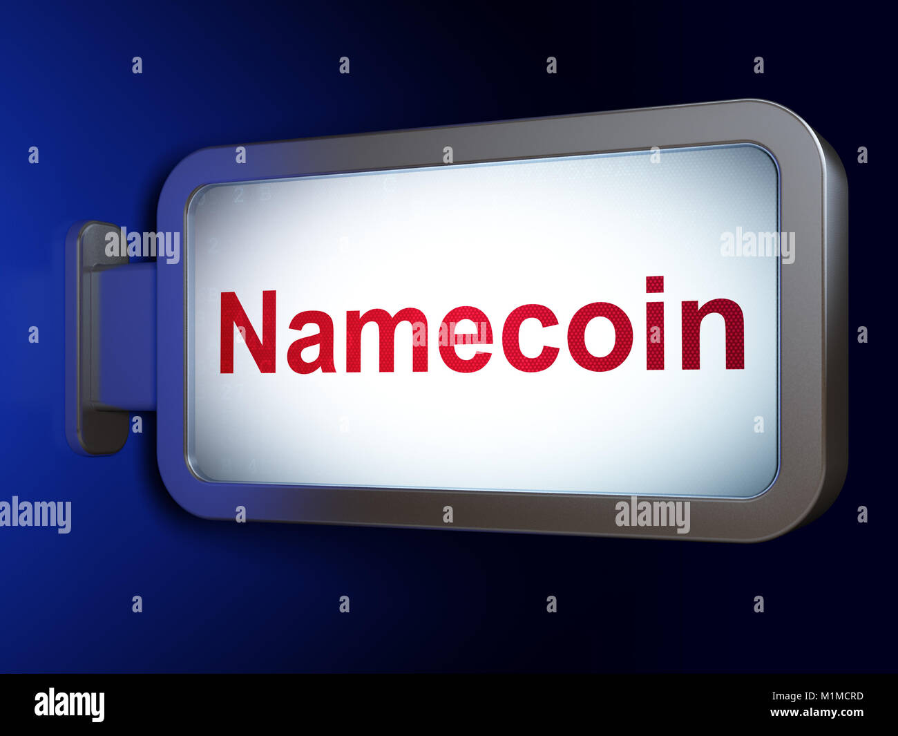 Blockchain concept: Namecoin on billboard background Stock Photo - Alamy