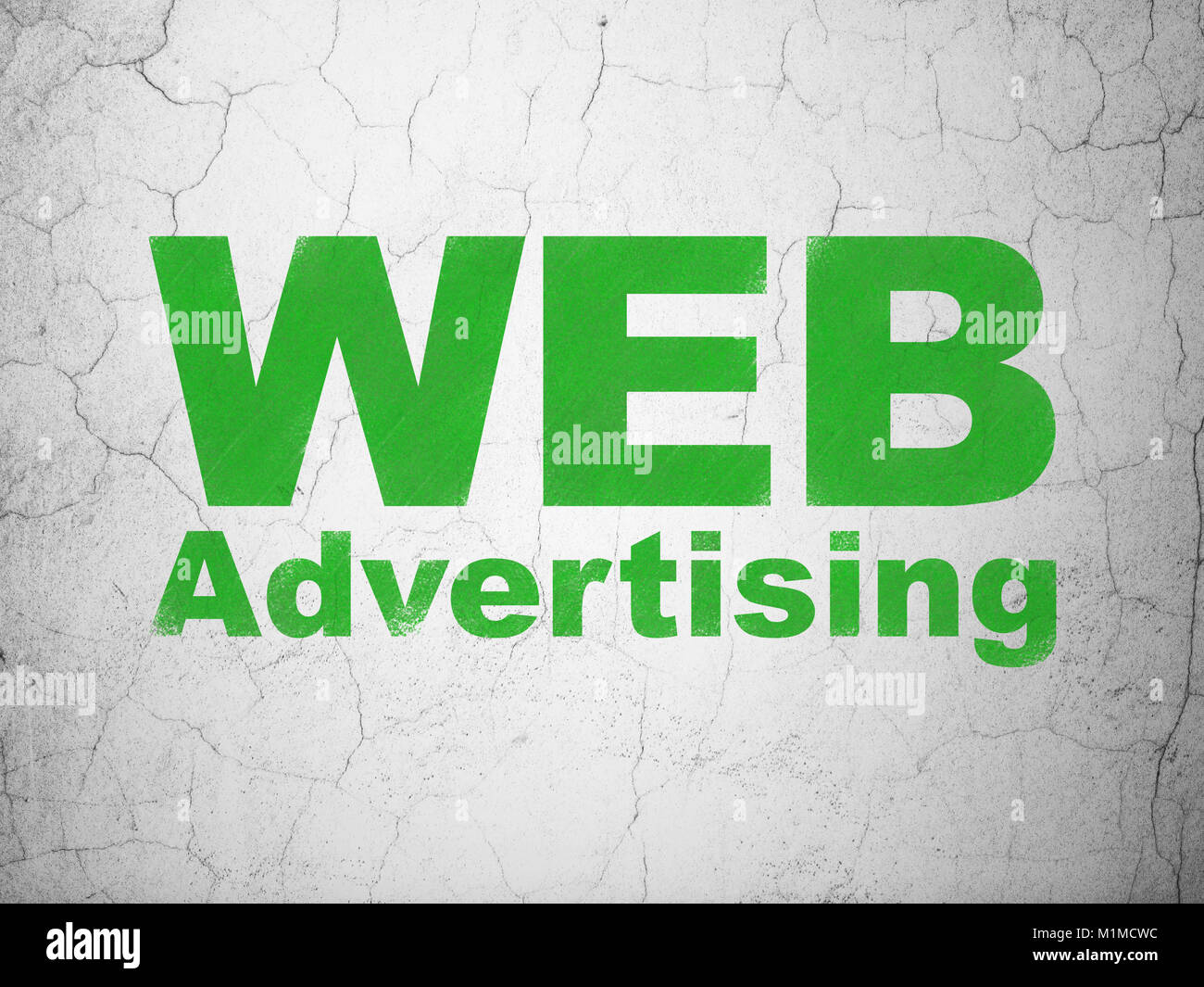 Marketing concept: WEB Advertising on wall background Stock Photo - Alamy