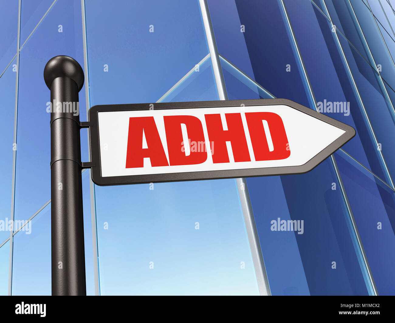 Healthcare concept: sign ADHD on Building background Stock Photo - Alamy