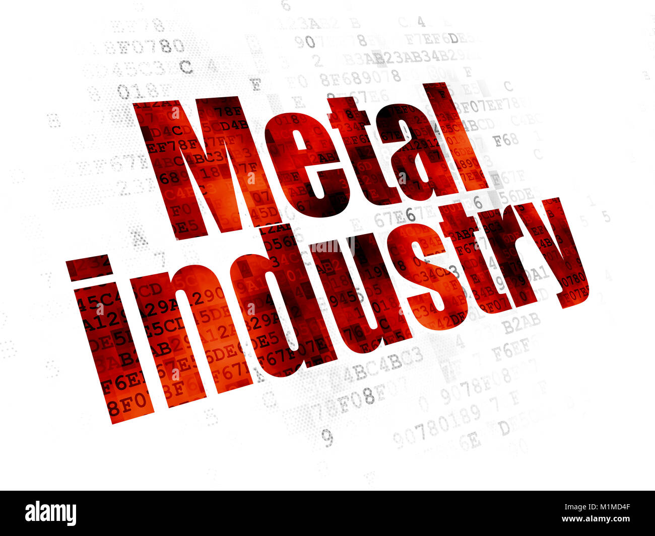 Industry concept: Metal Industry on Digital background Stock Photo - Alamy