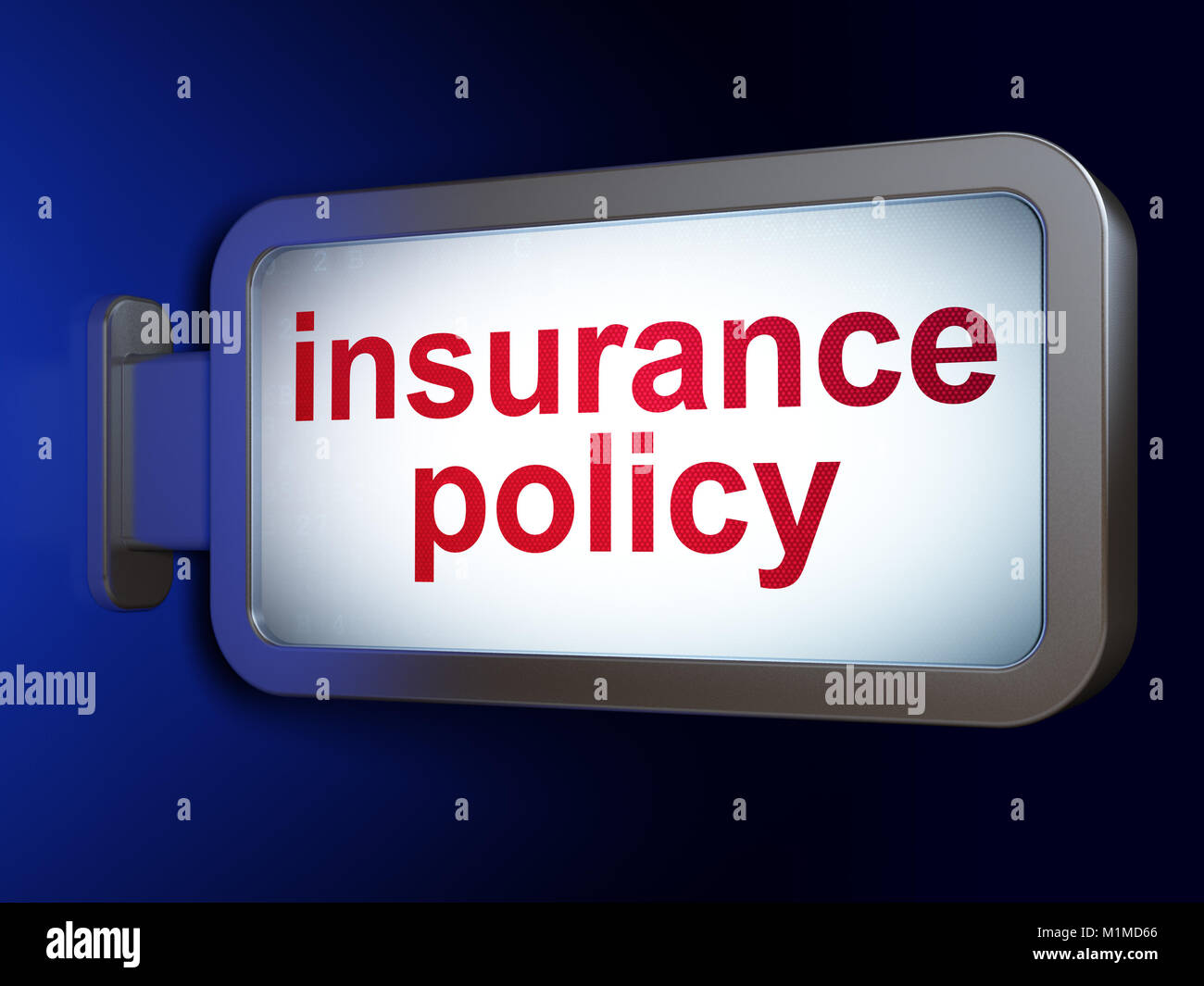 Insurance concept: Insurance Policy on billboard background Stock Photo ...
