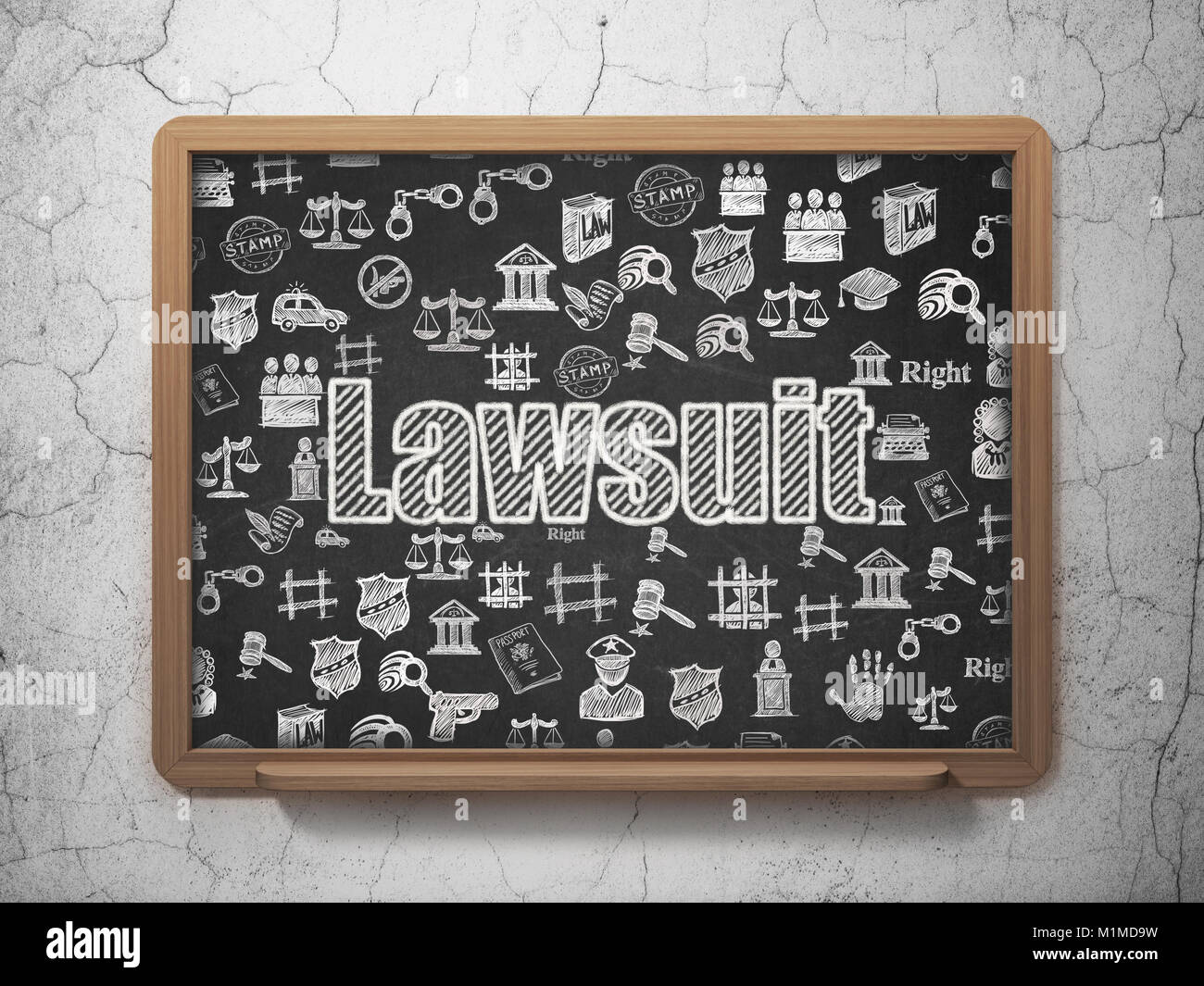 Law concept: Lawsuit on School board background Stock Photo - Alamy