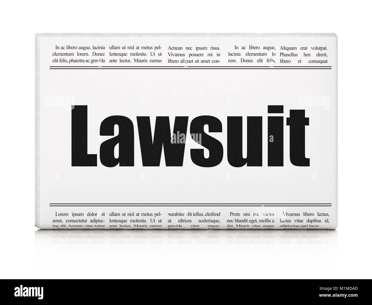 Law concept: newspaper headline Lawsuit Stock Photo - Alamy Law concept: newspaper headline Lawsuit Stock Photo - Alamy