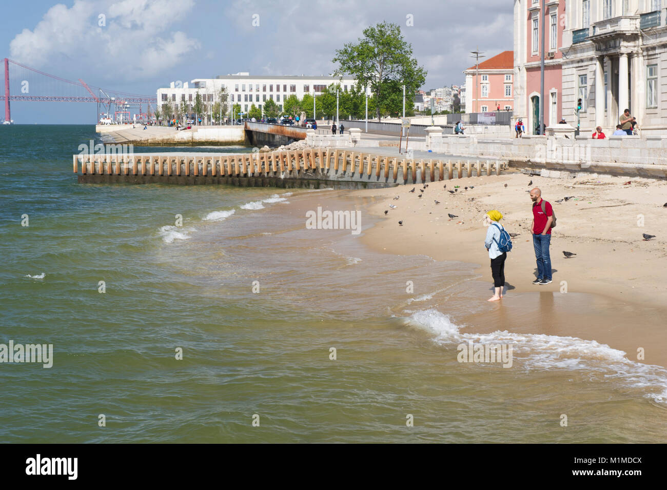 The waterfront in Lisbon, Portugal Stock Photo - Alamy