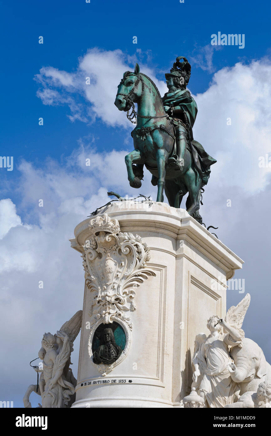Statue of King José I, by Machado de Castro (1775), Lisbon, Portugal ...