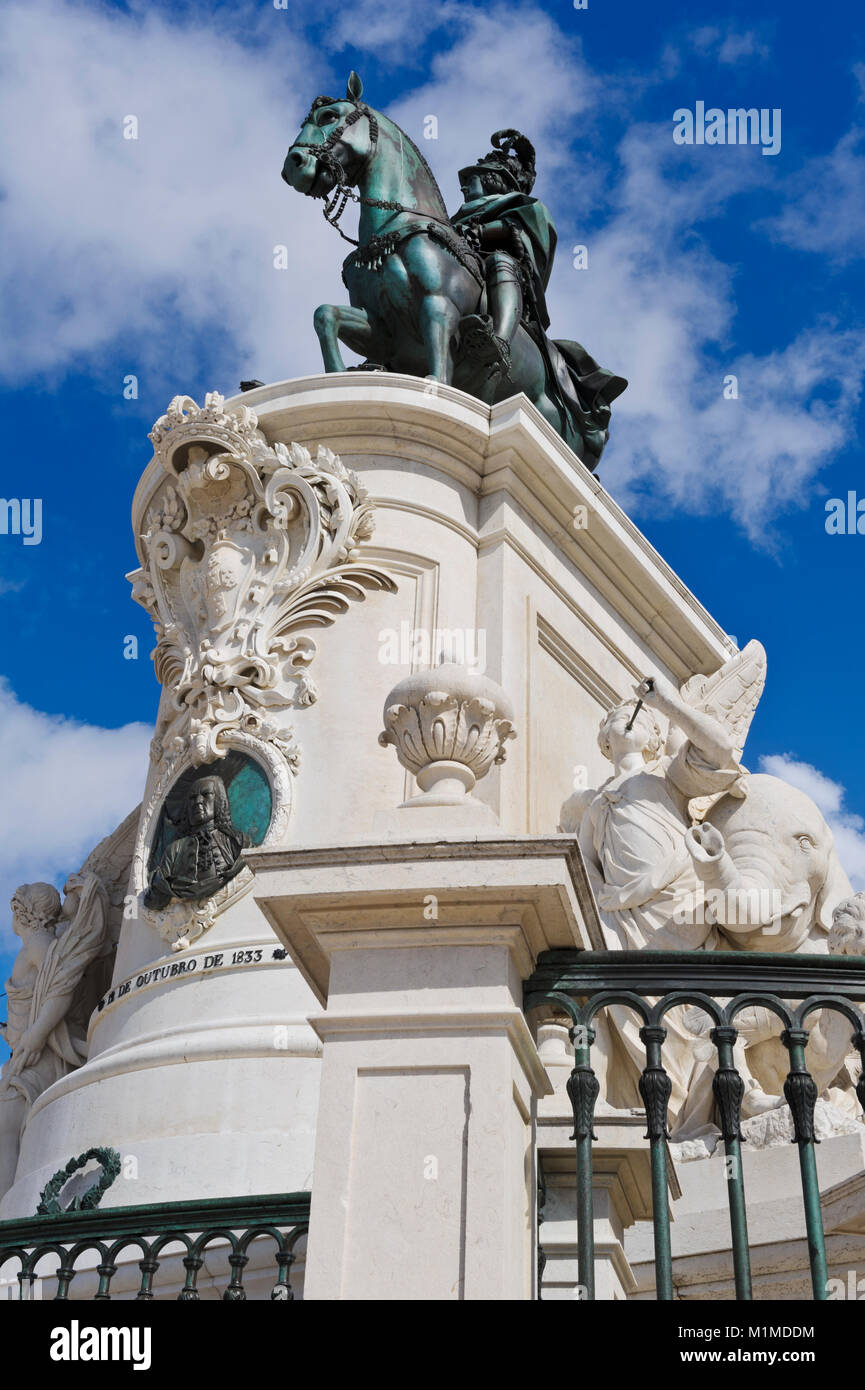 Statue of King José I, by Machado de Castro (1775), Lisbon, Portugal ...