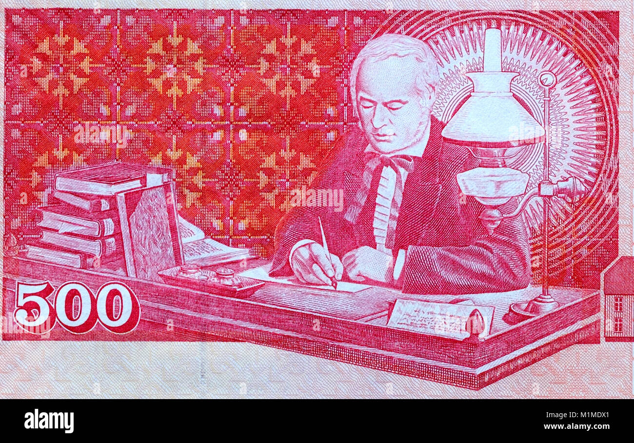 Iceland 500 Five Hundred Kronur Bank Notes Stock Photo - Alamy