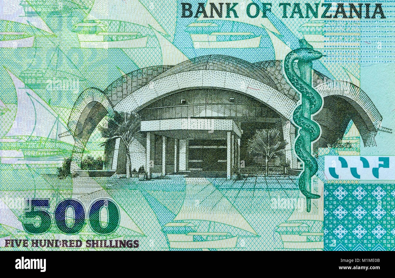 Tanzania 500 Five Hundred Shilling Bank Note Stock Photo - Alamy