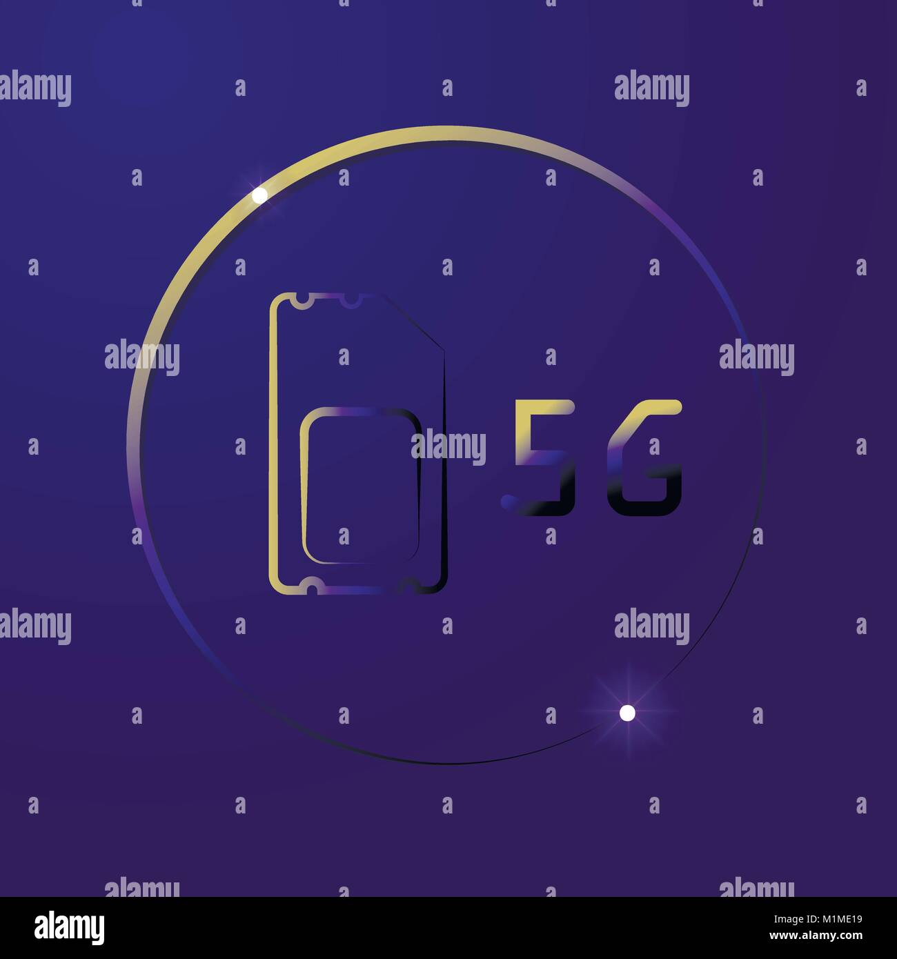 5G Sim Card. Mobile telecommunications technology symbol. Speed data ...