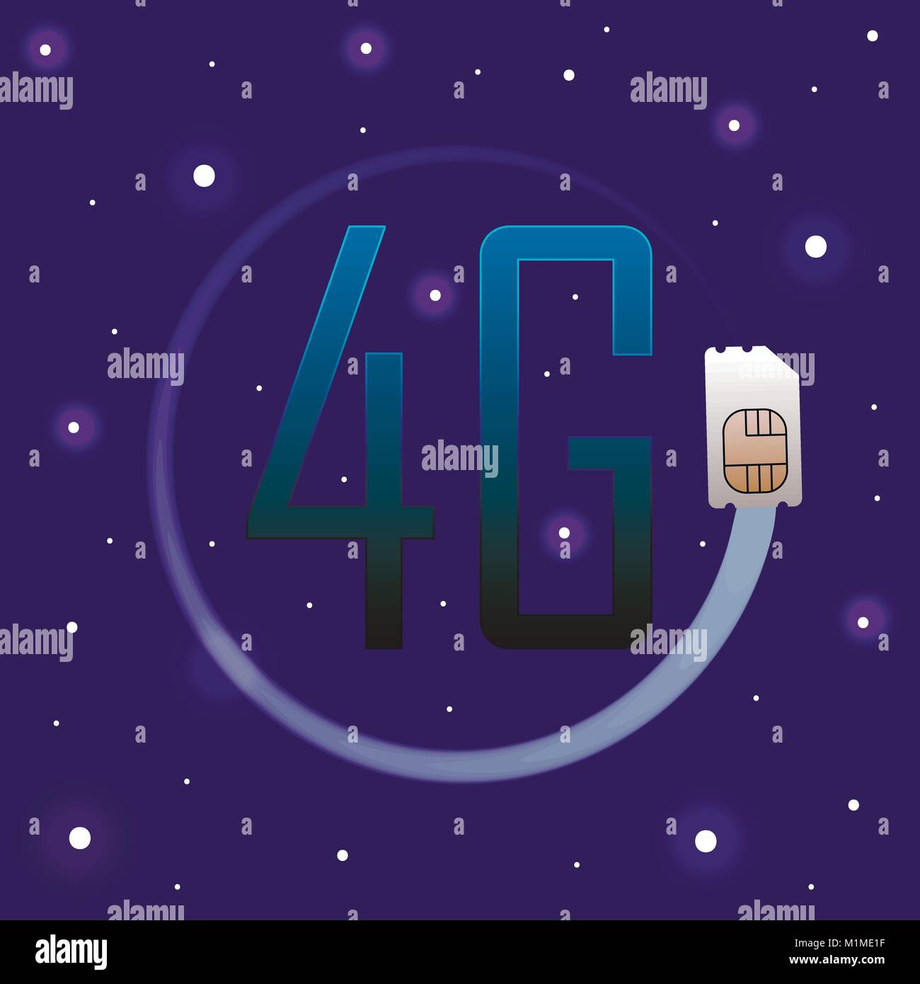 Sim circle logo hi-res stock photography and images - Alamy