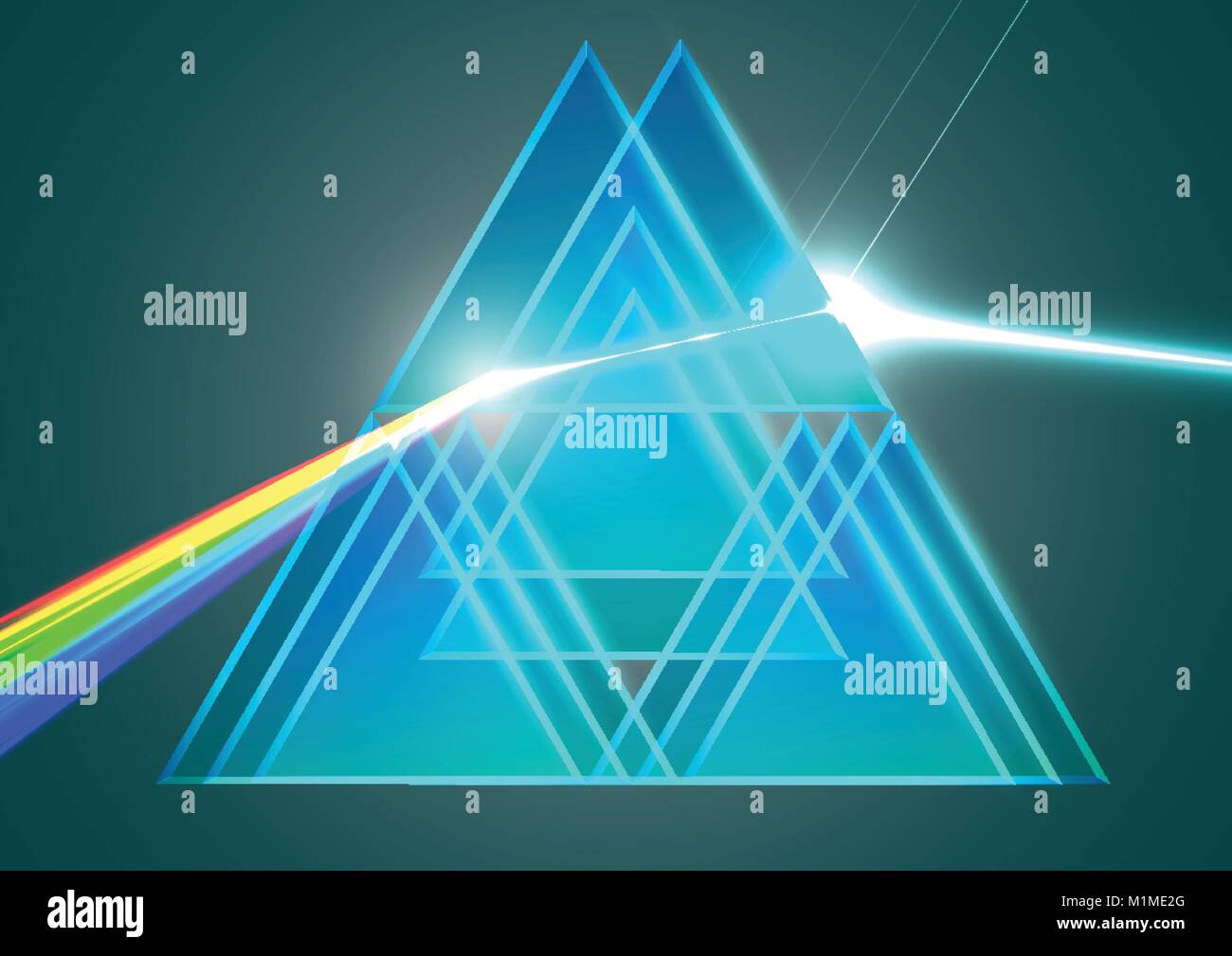 Prisms and refraction Stock Vector Image & Art - Alamy
