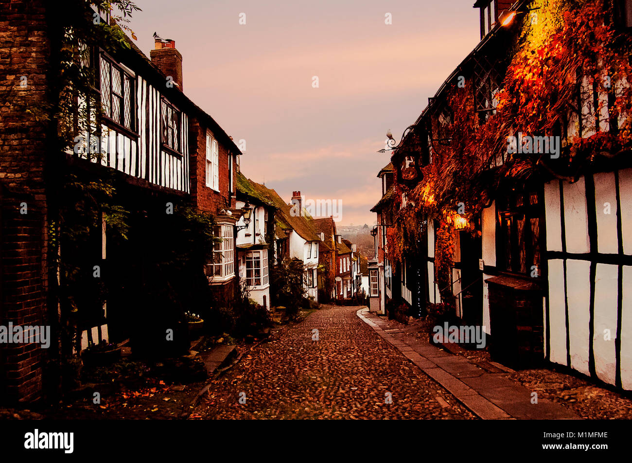 The Mermaid Inn, Rye, Sussex a cinque port in England Stock Photo - Alamy