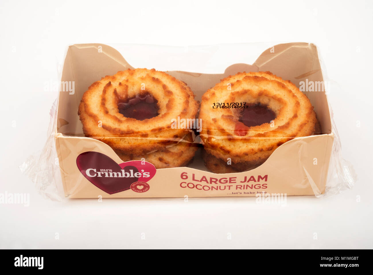 6 large jam coconut rings hi-res stock photography and images - Alamy
