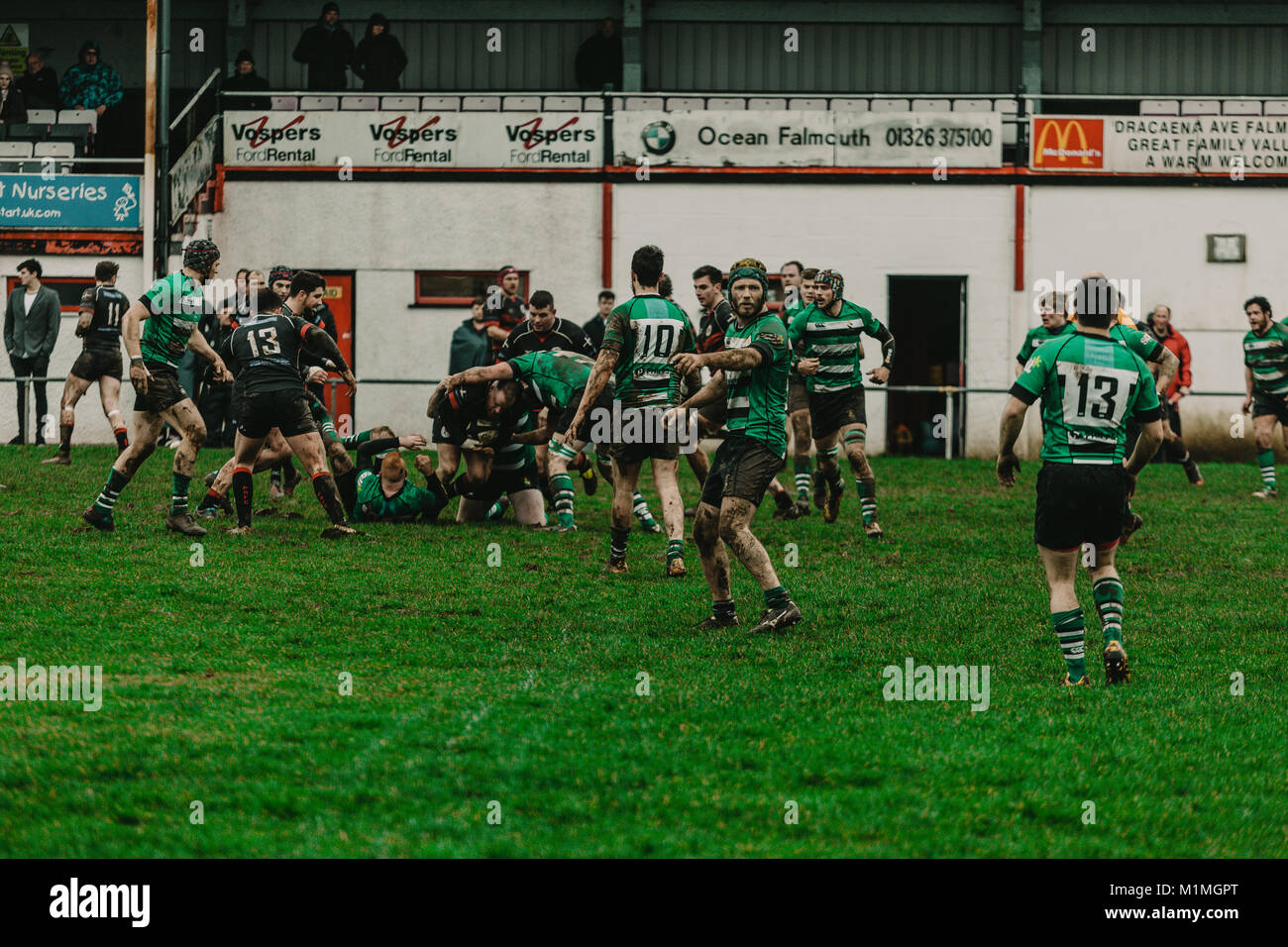Penryn RFC vs Hayle RFC at The Memorial Stadium, Penryn, Cornwall, UK ...
