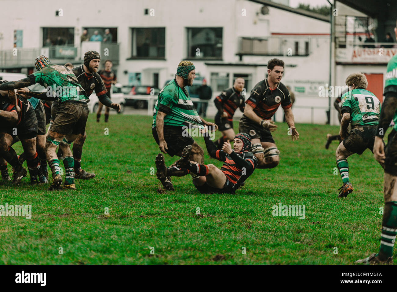 Penryn RFC vs Hayle RFC at The Memorial Stadium, Penryn, Cornwall, UK ...