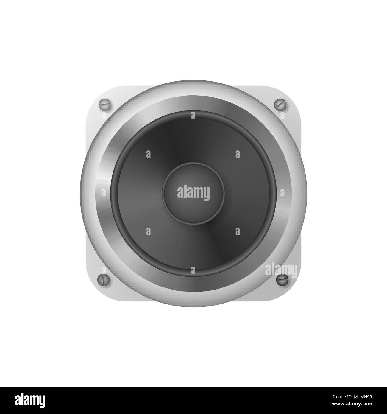 Car audio loud speakers Cut Out Stock Images & Pictures - Alamy