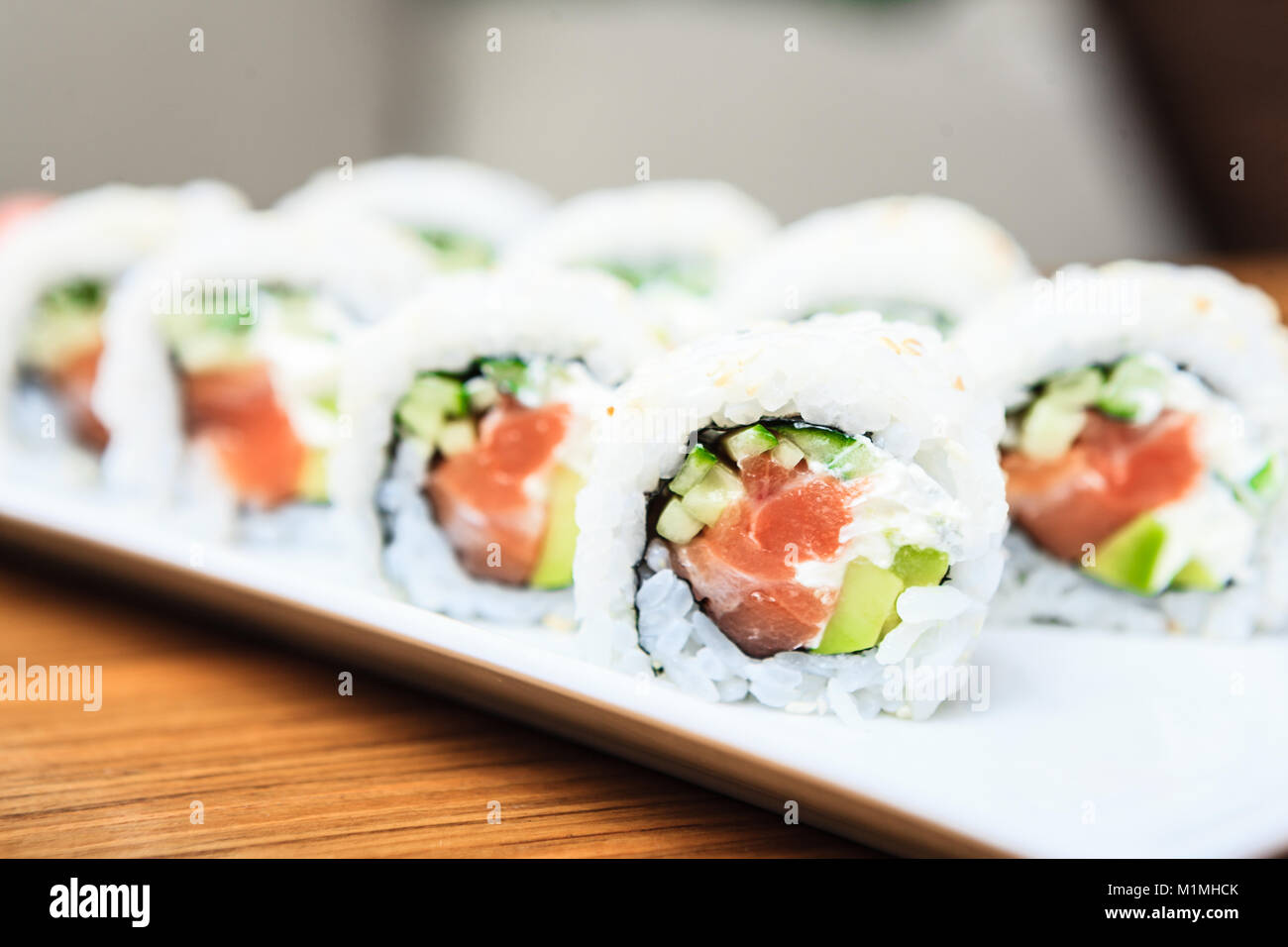 Philadelphia roll set Stock Photo - Alamy