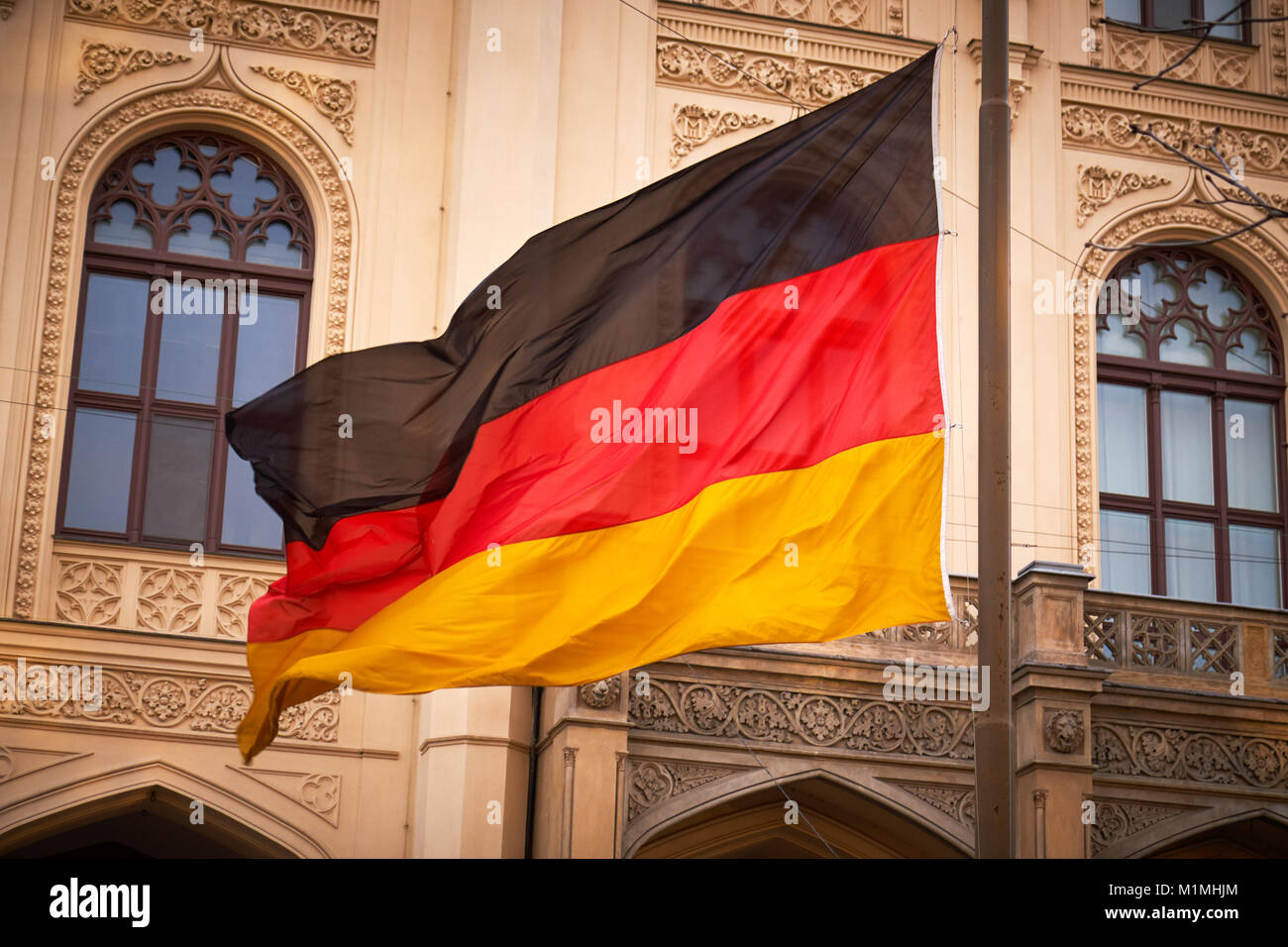 Wavy german flag hi-res stock photography and images - Alamy