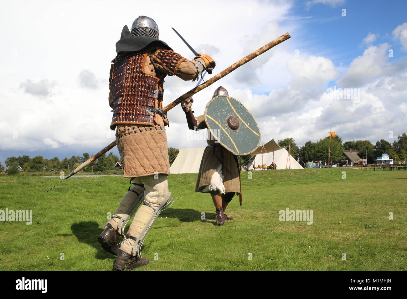 viking fight on the water Stock Photo - Alamy
