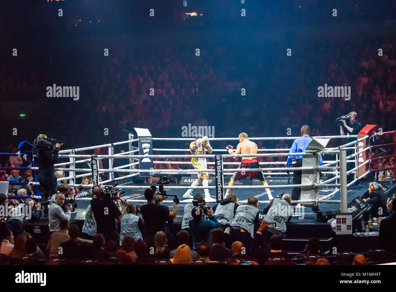 28.01.2018. RIGA,LATVIA. World Boxing Super Series semi final fight ...