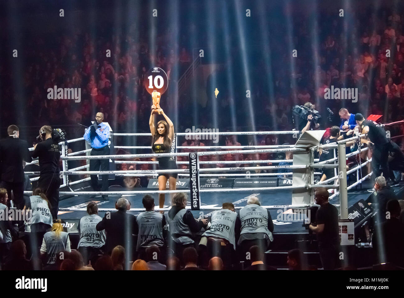 28.01.2018. RIGA,LATVIA. World Boxing Super Series semi final fight ...
