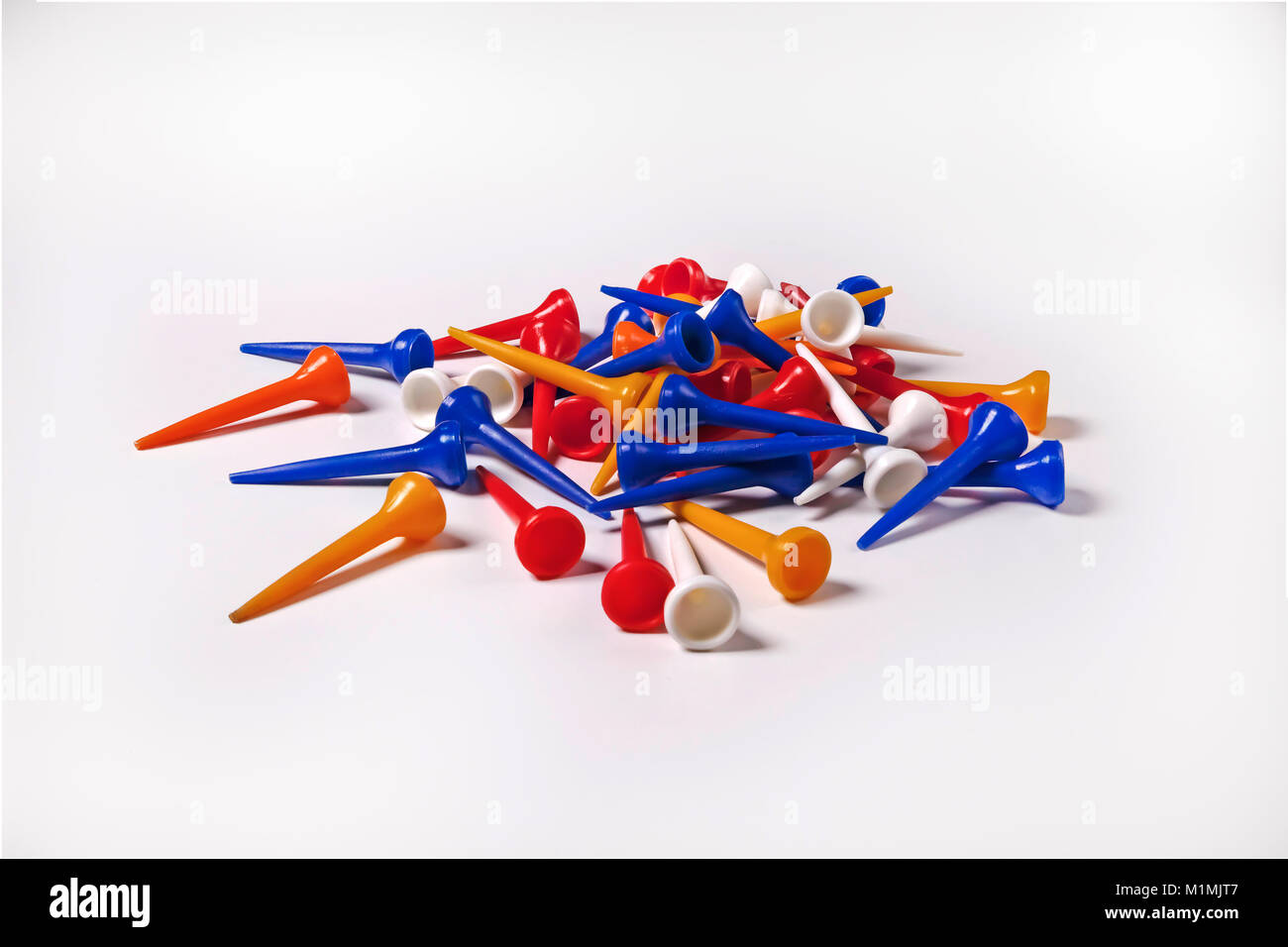 Collection of coloured golf tees hi-res stock photography and images ...