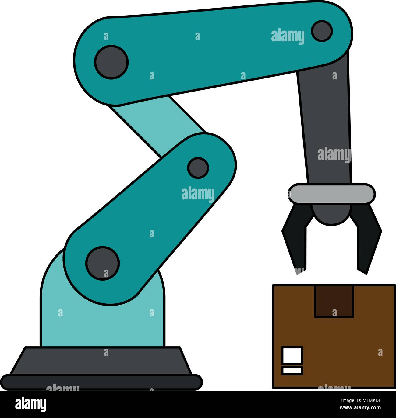 robot arm box Stock Vector Image & Art - Alamy