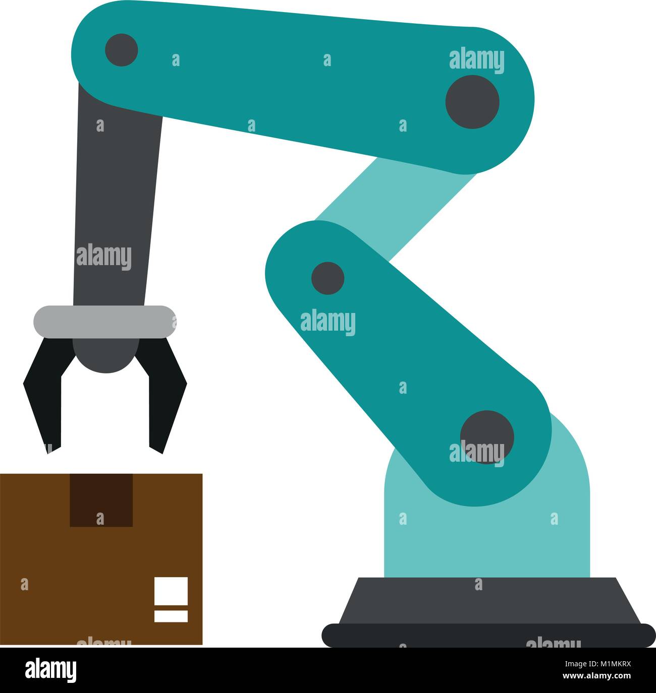 robot arm box Stock Vector Image & Art - Alamy