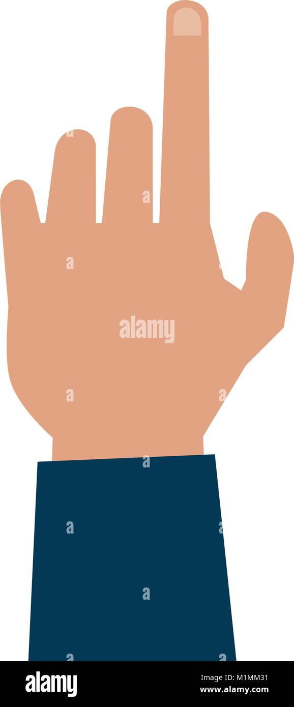 Hand pointing up Stock Vector Image & Art - Alamy