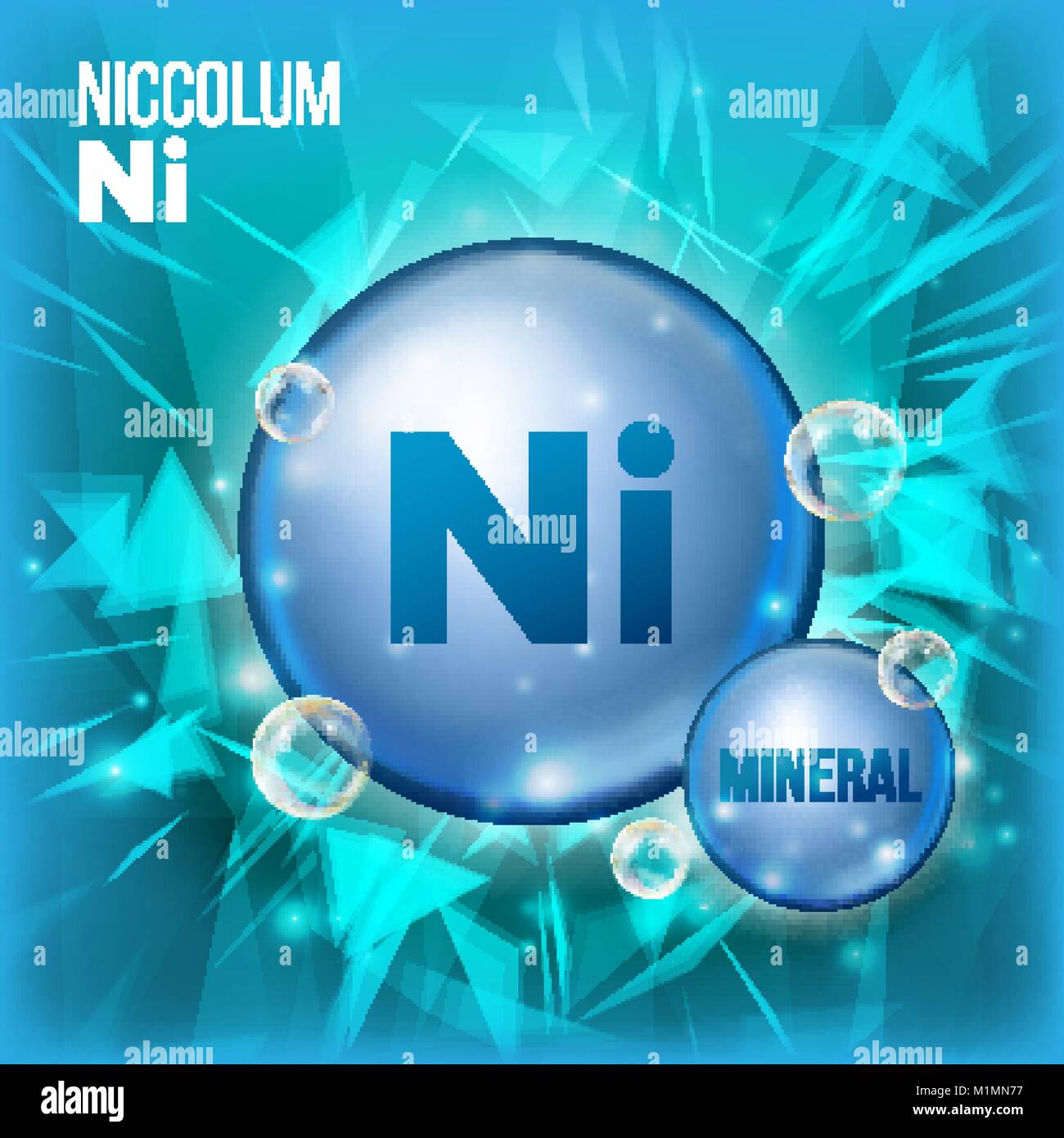 Ni Niccolum Vector. Mineral Blue Pill Icon. Vitamin Capsule Pill Icon ...