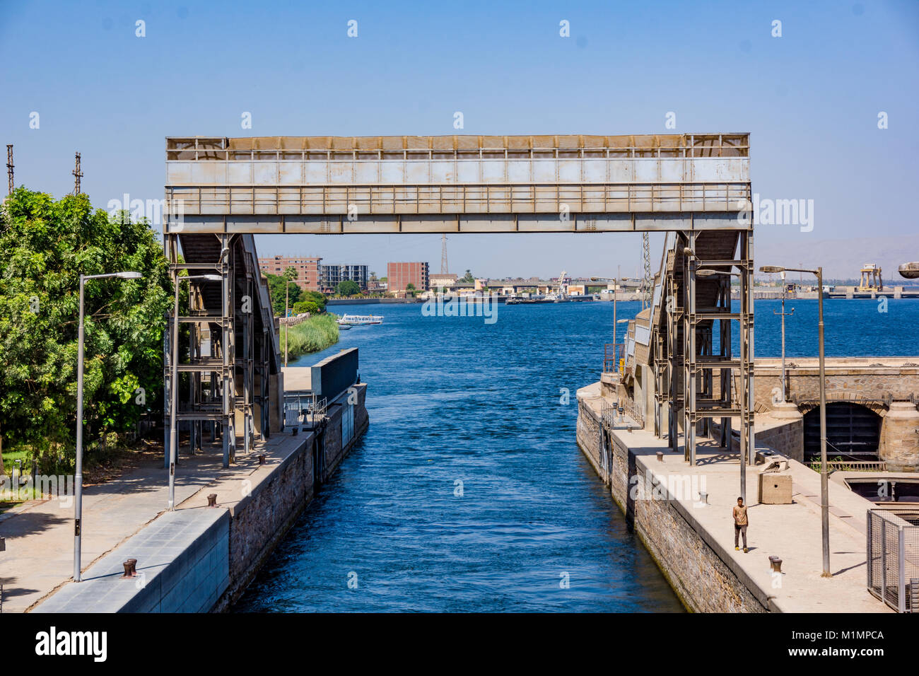 Esna dam on the Nile River, Egypt Stock Photo - Alamy