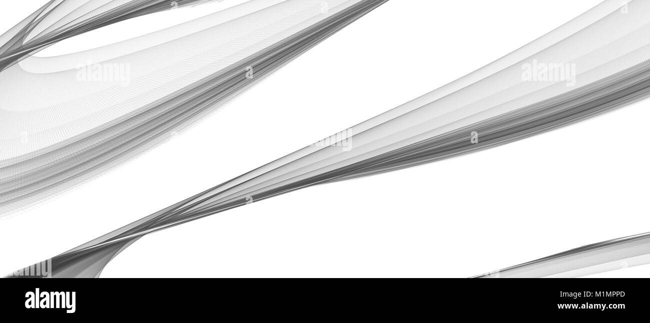 Abstract smooth gray wave. gray transparent waved lines Stock Photo - Alamy