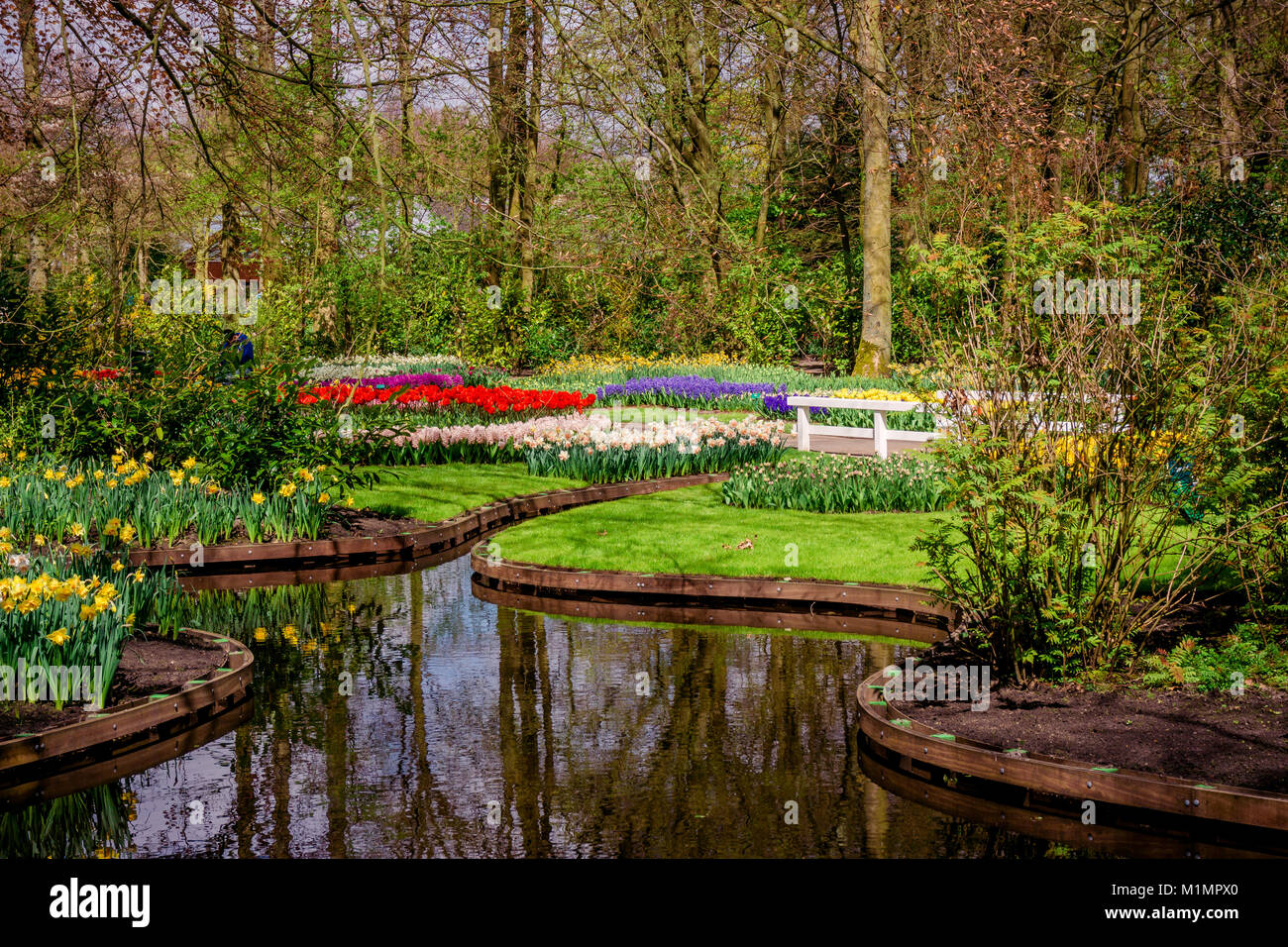 Beautiful park. Landscaped Formal Garden Stock Photo - Alamy